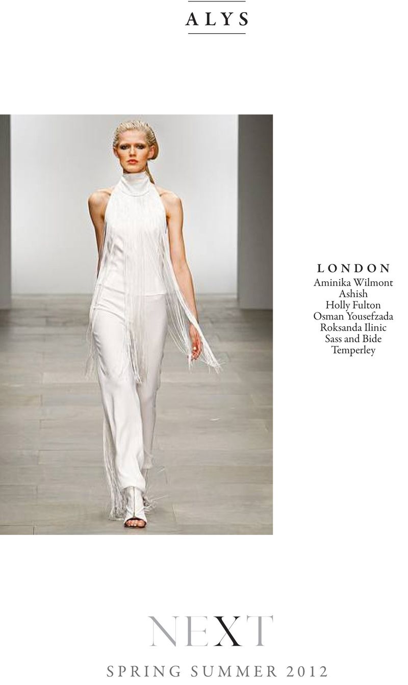 NEXT MODELS London: All SHOWS S/S 12 Main Board (Various Shows)