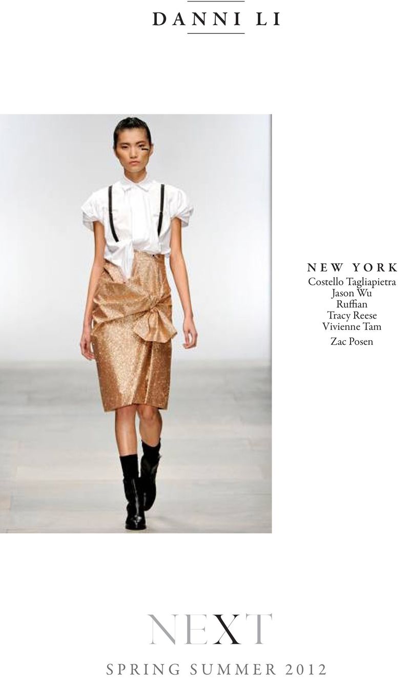 NEXT MODELS London: All SHOWS S/S 12 Main Board (Various Shows)