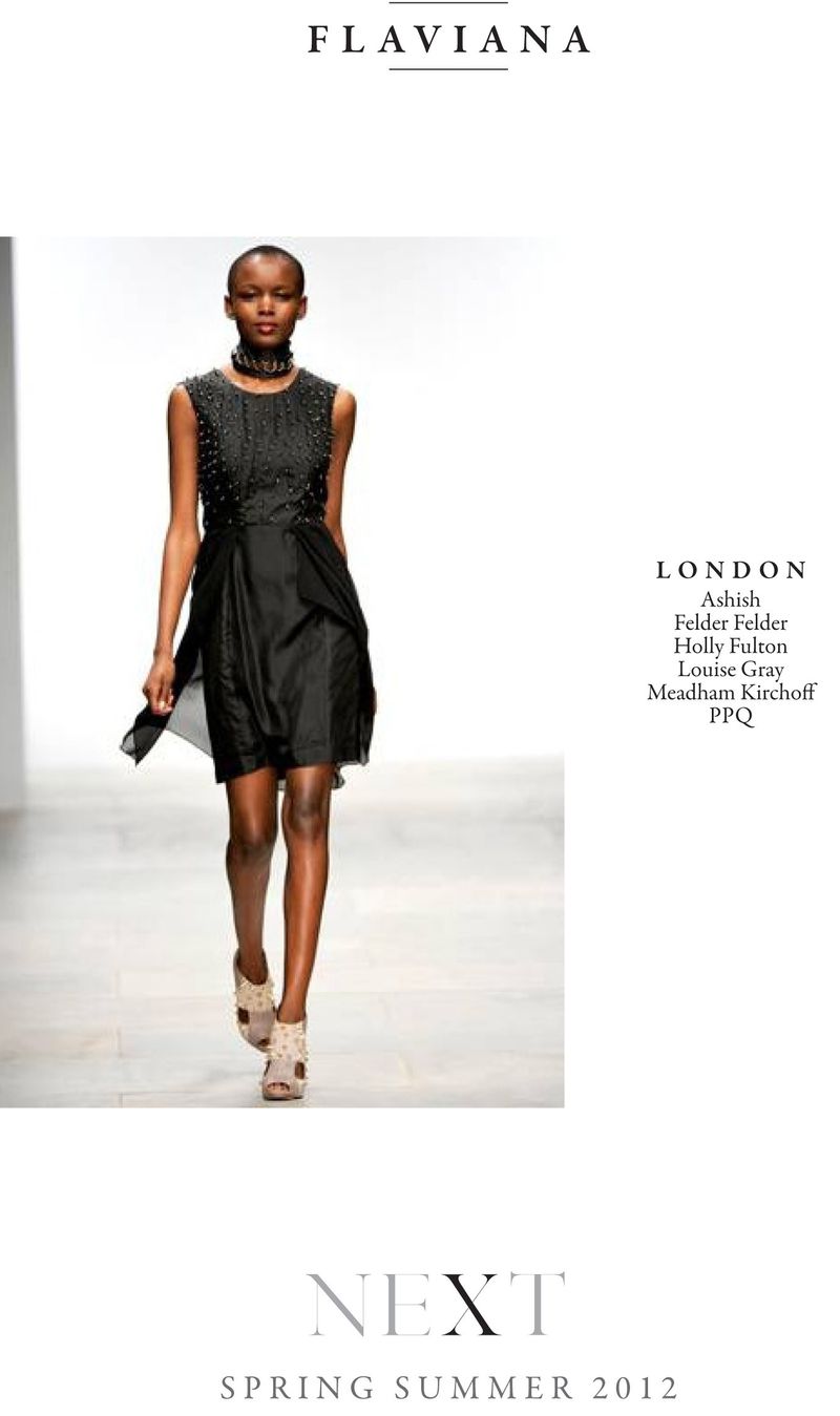 NEXT MODELS London: All SHOWS S/S 12 Main Board (Various Shows)