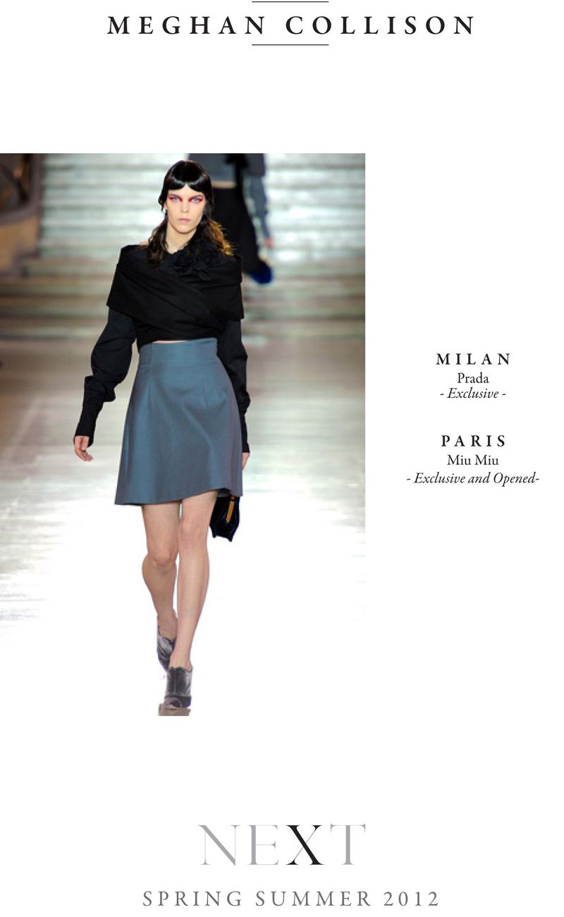 NEXT MODELS London: All SHOWS S/S 12 Main Board (Various Shows)