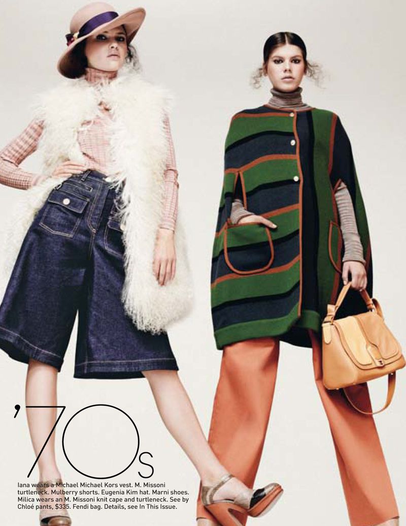 Comeback Kids with models Ada Roberts and Milica (Teen Vogue)