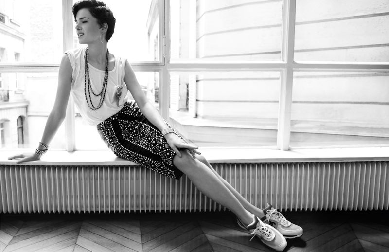 Elégance Capitale with model Anne Verhallen (L'Express Styles)