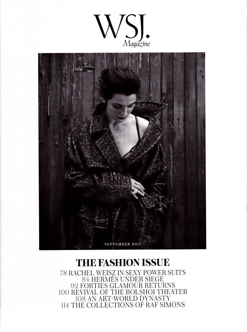 WSJ Magazine September 2011 Cover (WSJ)