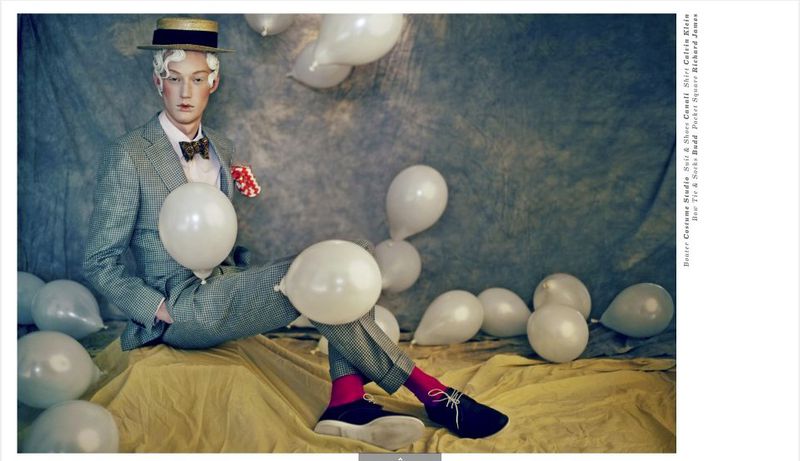 Mr Eccentric by Charl Marais with model Alex Poots (Various Editorials)
