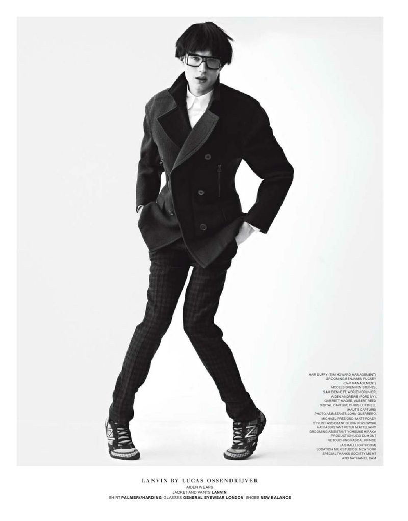 Menswear's Daredevils (also w/ model Garrett Magee) (V Man)