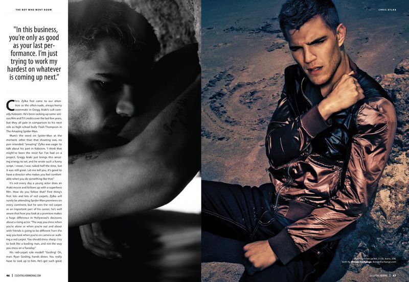 The Boy Who Went Boom with actor Chris Zylka (Essential Homme)