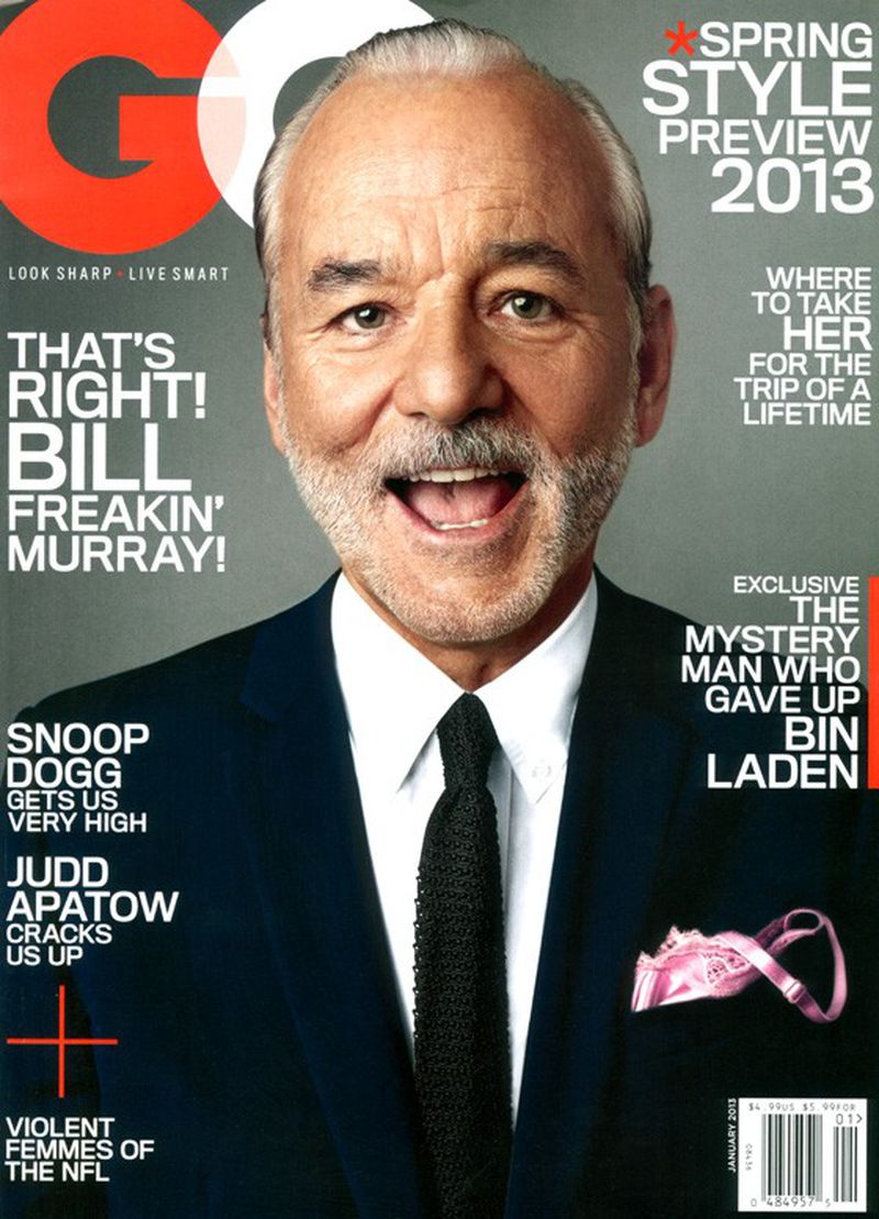 GQ January 2013 Cover with Bill Murray (GQ Magazine U.S.)