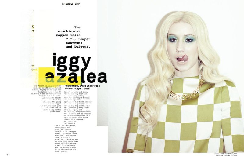 Iggy Azalea 1883 magazine (1883 Magazine)
