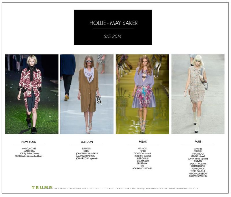 Trump Models S/S 14 Shows (Various Shows)