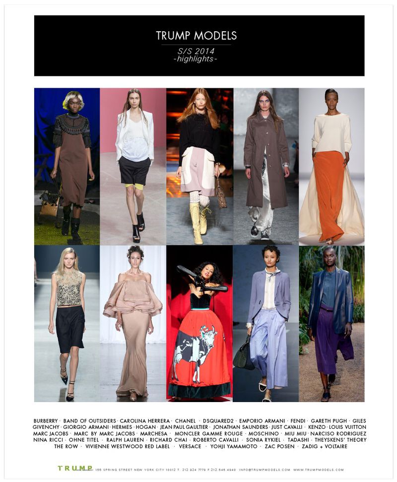 Trump Models S/S 14 Shows (Various Shows)
