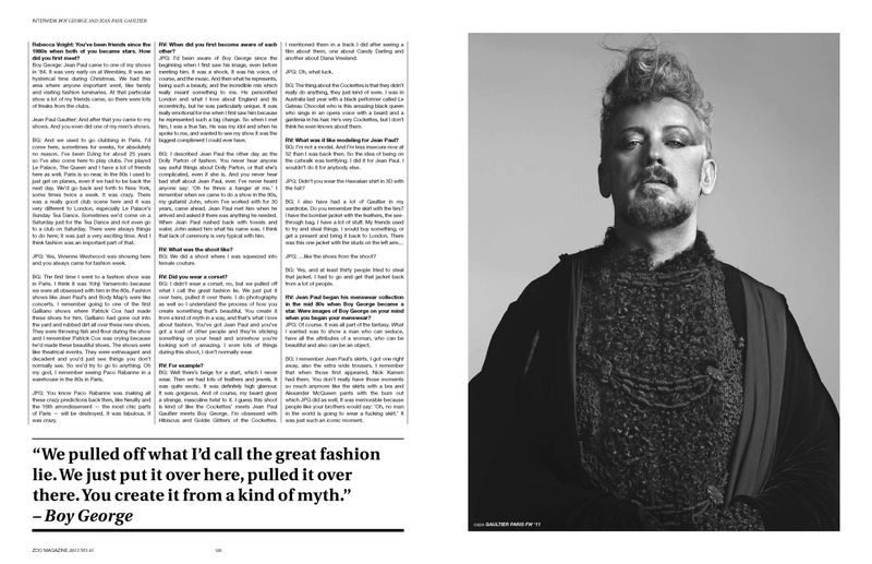 Boy George (Zoo Magazine)