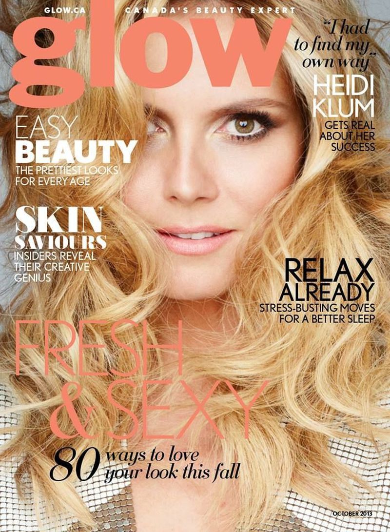 Glow magazine October 2013 Cover (Glow Magazine (Canada))