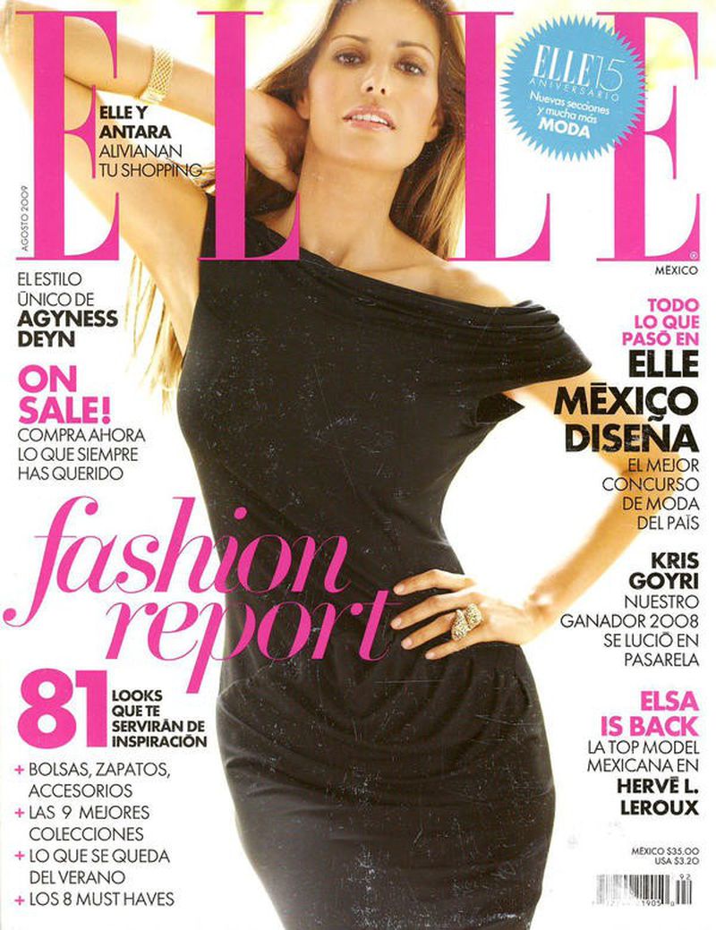 Elle Mexico August 2009 Cover (Elle Mexico)