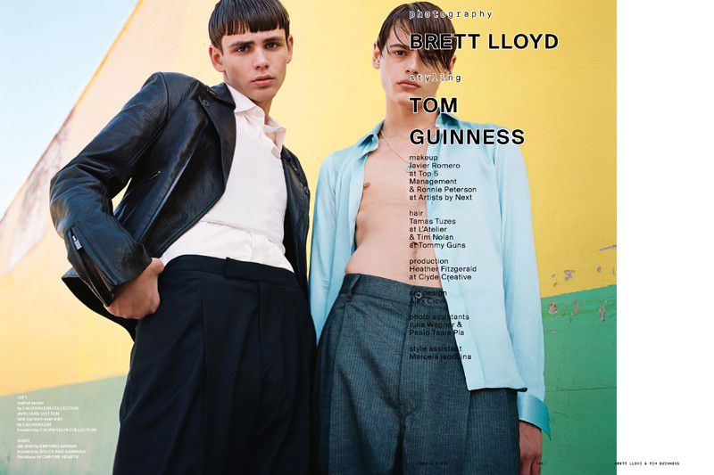 Matthew & Jacob by Brett Lloyd (novembre magazine)