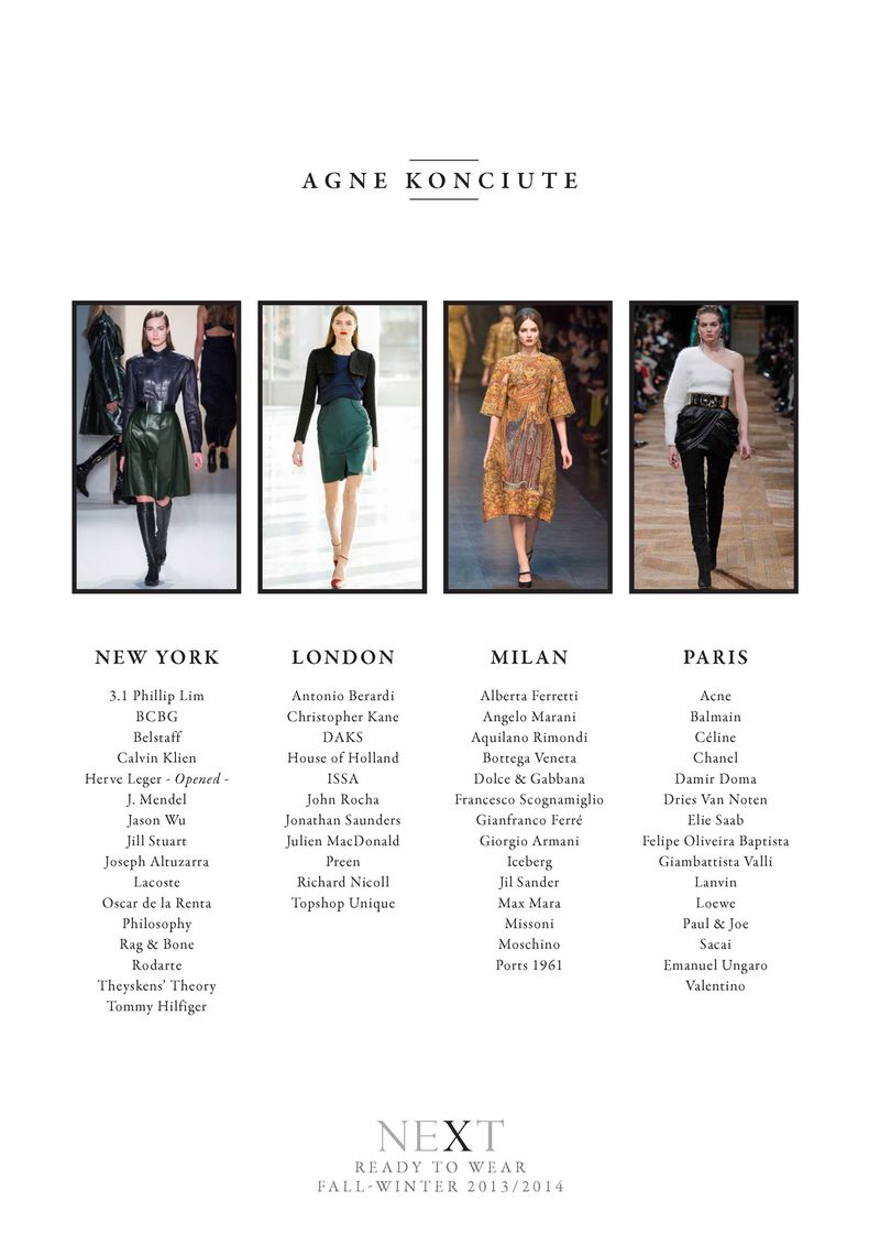 Next Models Paris F/W 13 show report Part 1 (Various Shows)