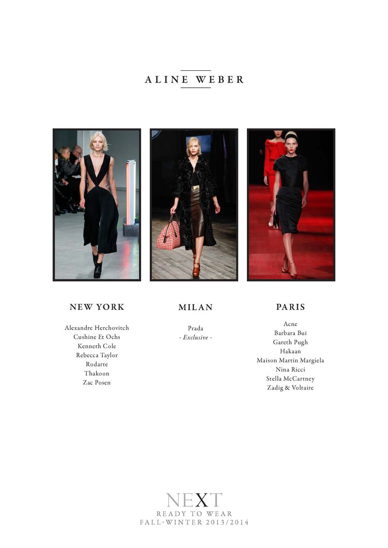 Next Models Paris F/W 13 show report Part 1 (Various Shows)