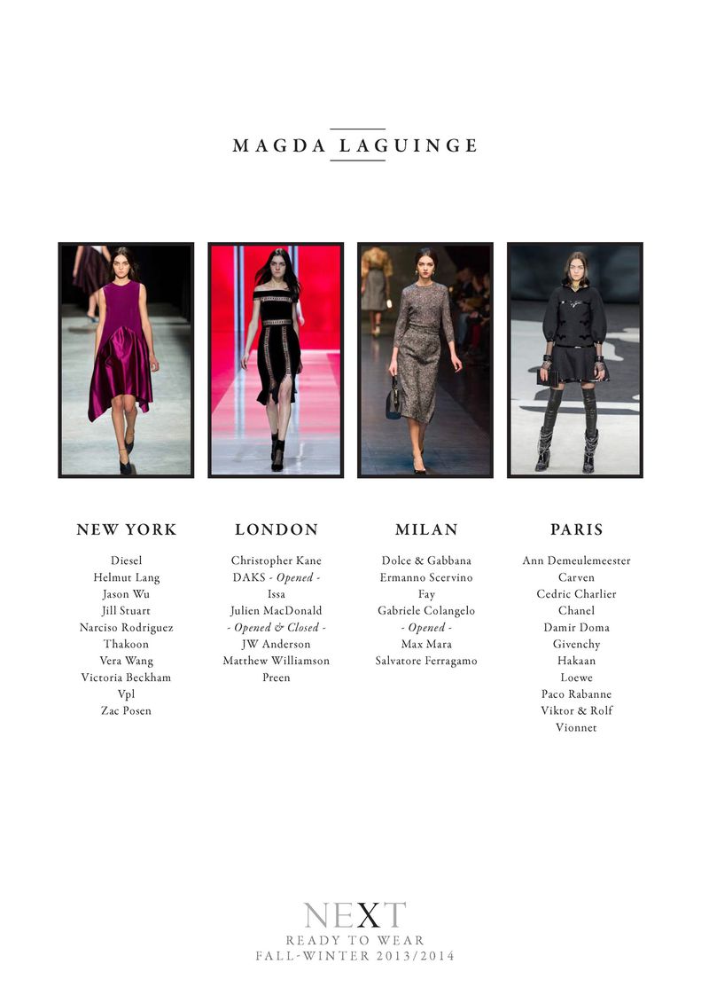 Next Models Paris F/W 13 show report Part 1 (Various Shows)