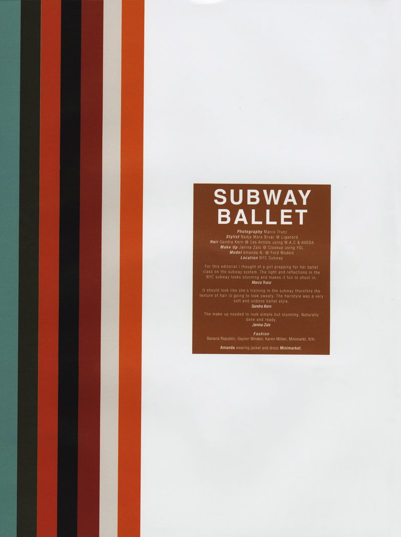 Subway Ballet (Kurv Magazine)