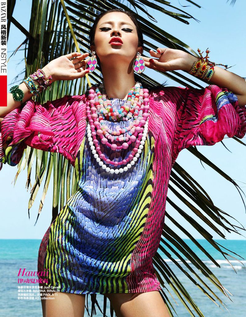 Summertime Lady with model Liu Li Jun (Harper's Bazaar China)