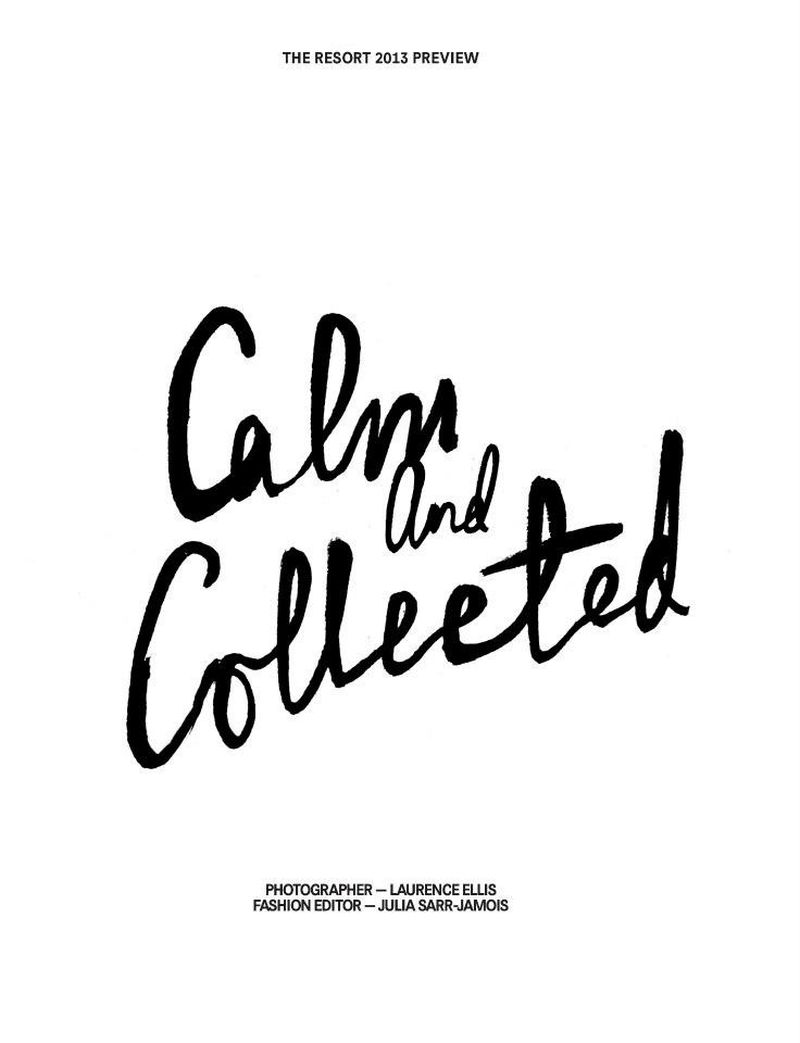 Calm and Collected (Wonderland Magazine)