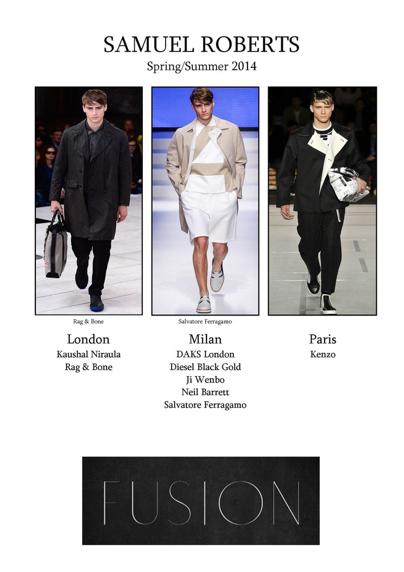 Fusion Models S/S 14 European Men's shows (Various Shows)