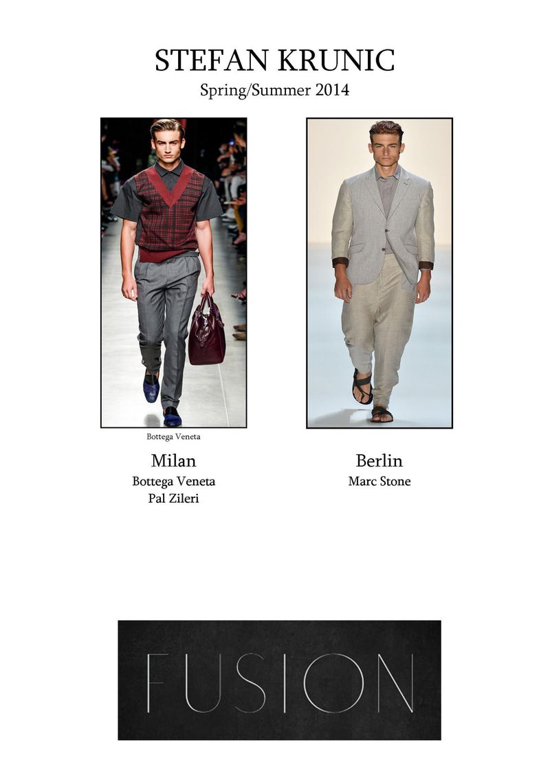 Fusion Models S/S 14 European Men's shows (Various Shows)