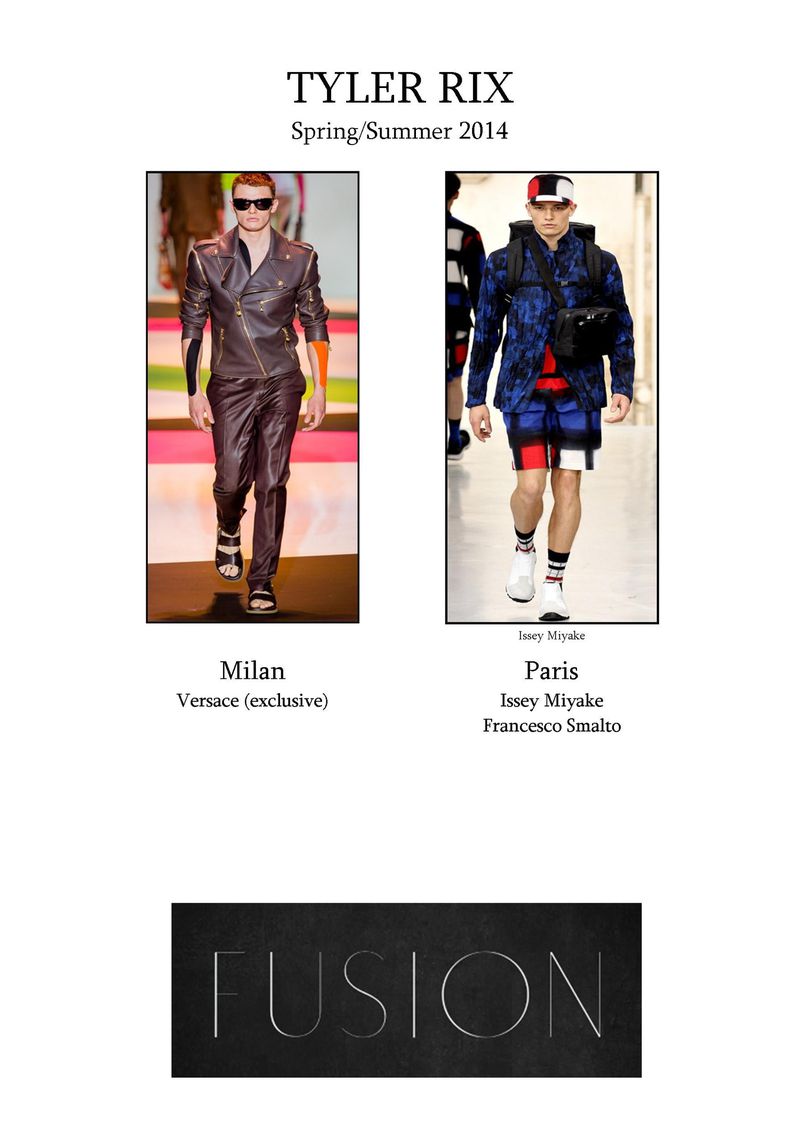 Fusion Models S/S 14 European Men's shows (Various Shows)