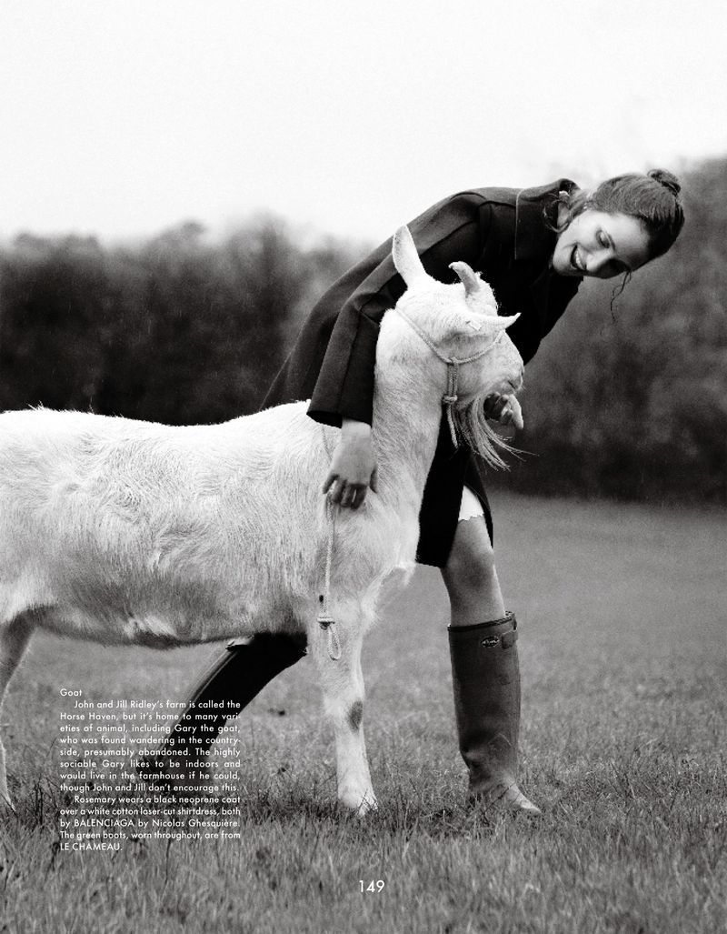 Country with model Rosemary Ferguson (The Gentlewoman)