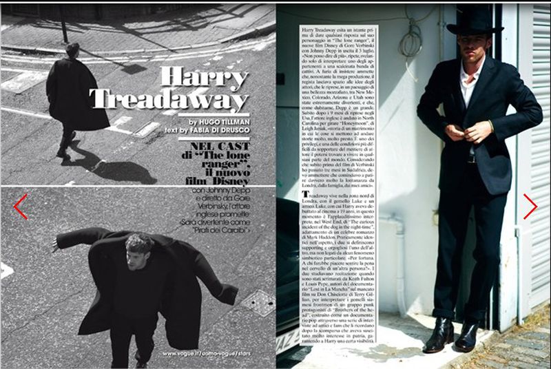 Harry Treadaway by Hugo Tillman (L'Uomo Vogue)