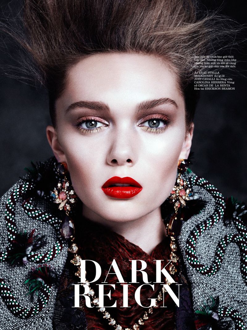 Dark Reign with model Puck Loomans (Elle Vietnam)
