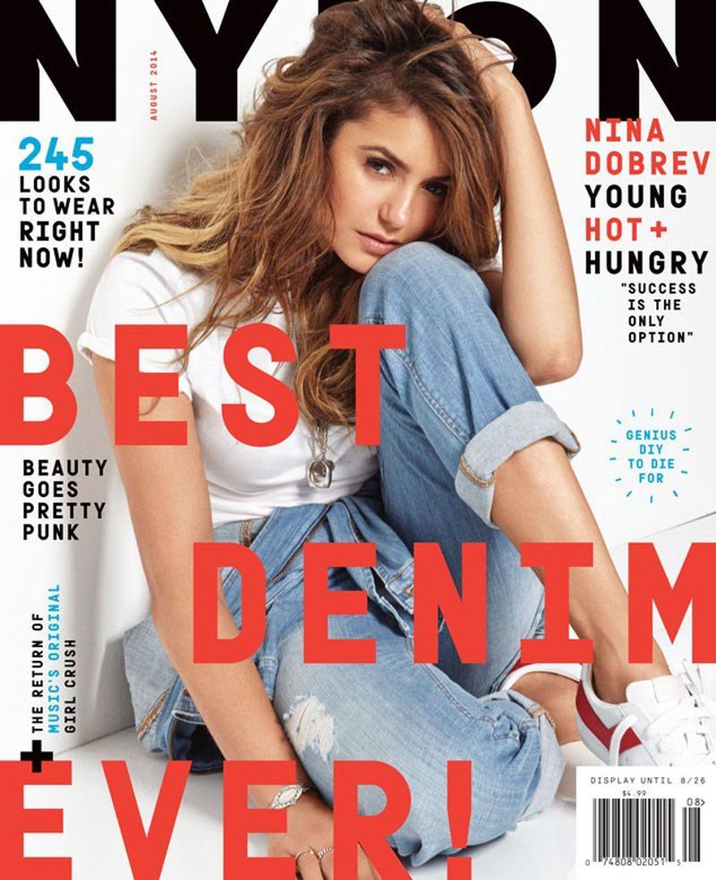 Nylon Magazine August 2014 Cover with Nina Dobrev (Nylon Magazine)