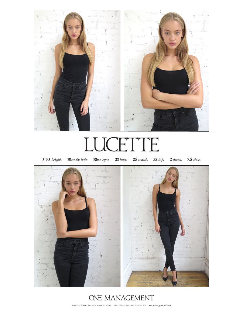 One Model Management F/W 14 Polaroids/Portraits (Polaroids/Digitals)