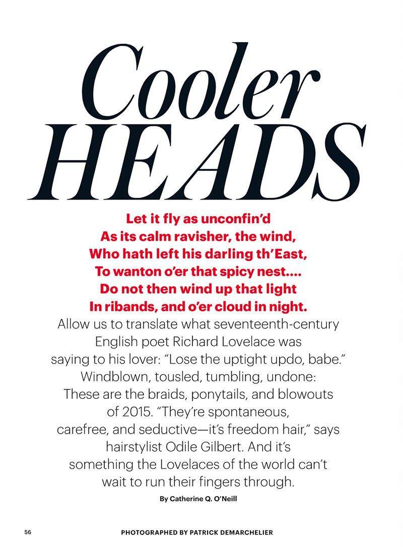 Cooler Heads (Allure Magazine)