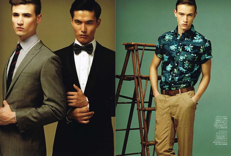 Dandy Up This Season (also w/models Joe Bruzas, Evan Vincent, Wil ...