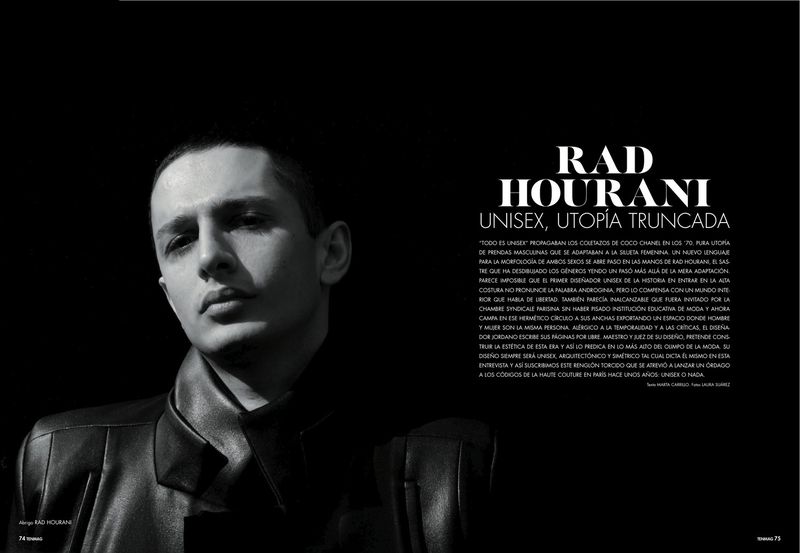 RAD HOURANI INTERVIEW IN TEN MAG (Rad Hourani)
