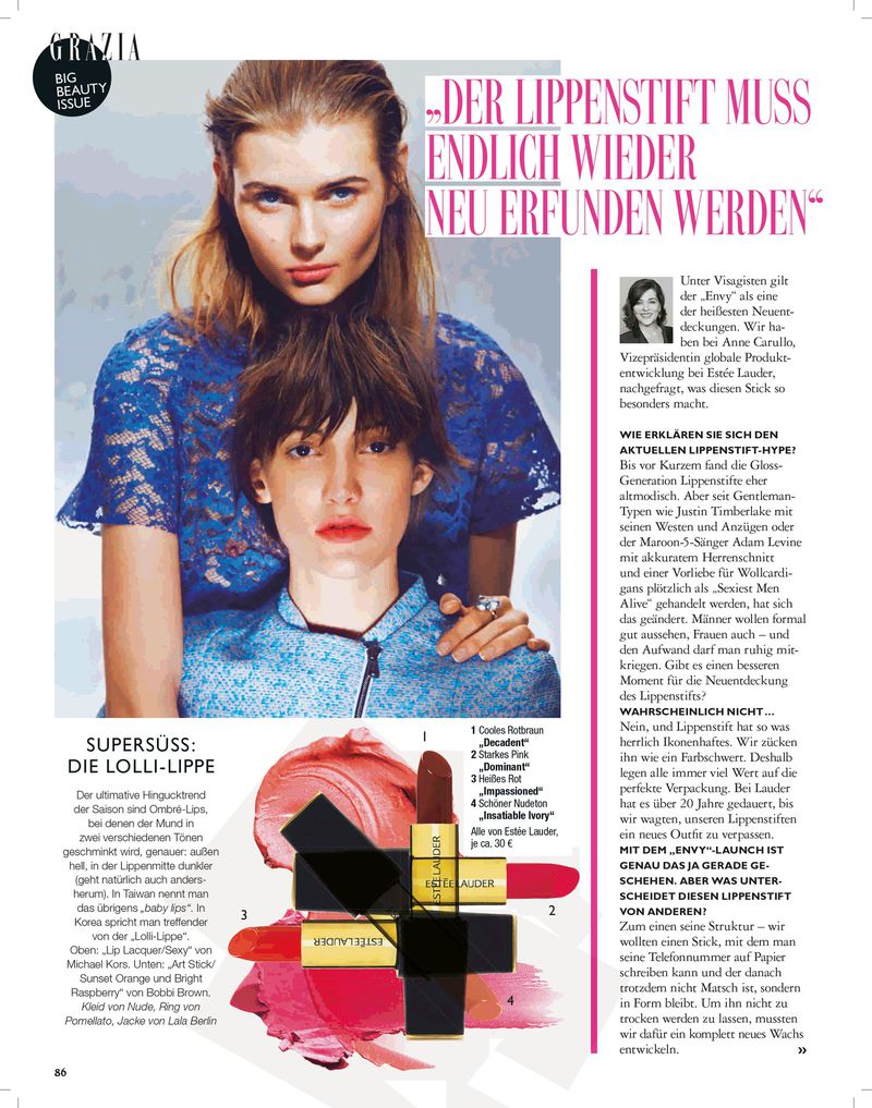 Blick Punkt Mund (Grazia Germany)