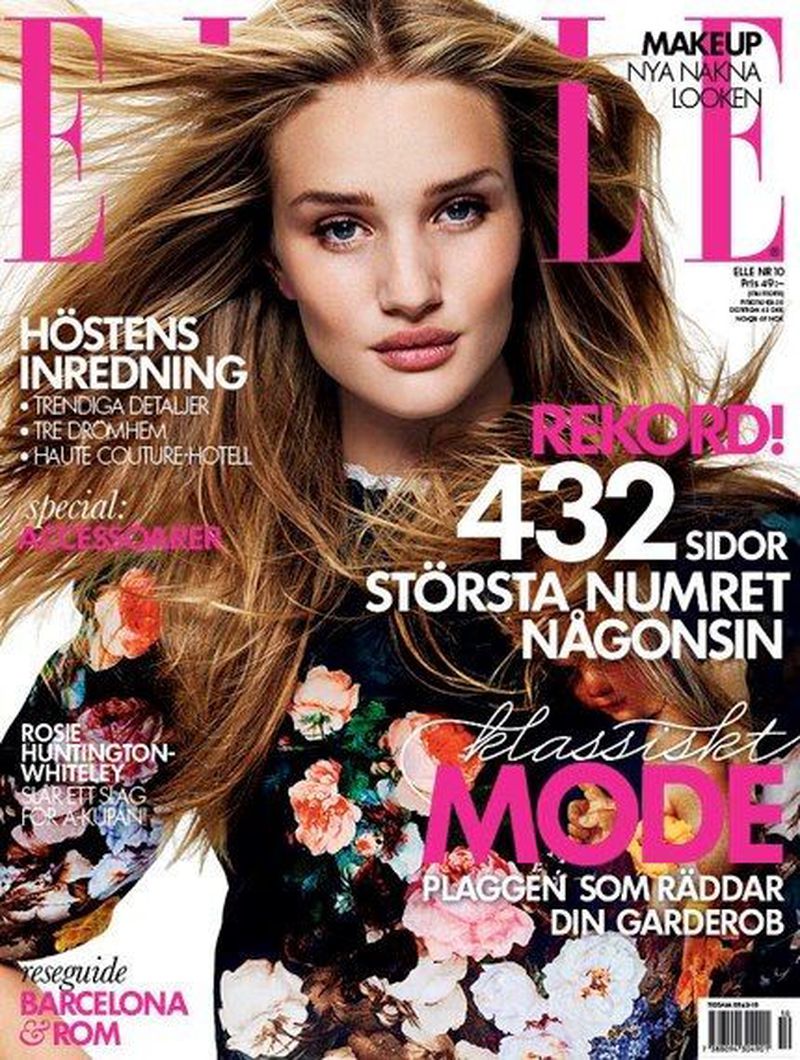 Elle Sweden October 2012 Cover (Elle Sweden)