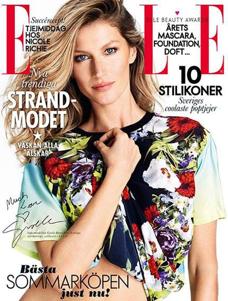 Elle Sweden June 2014 Cover (Elle Sweden)