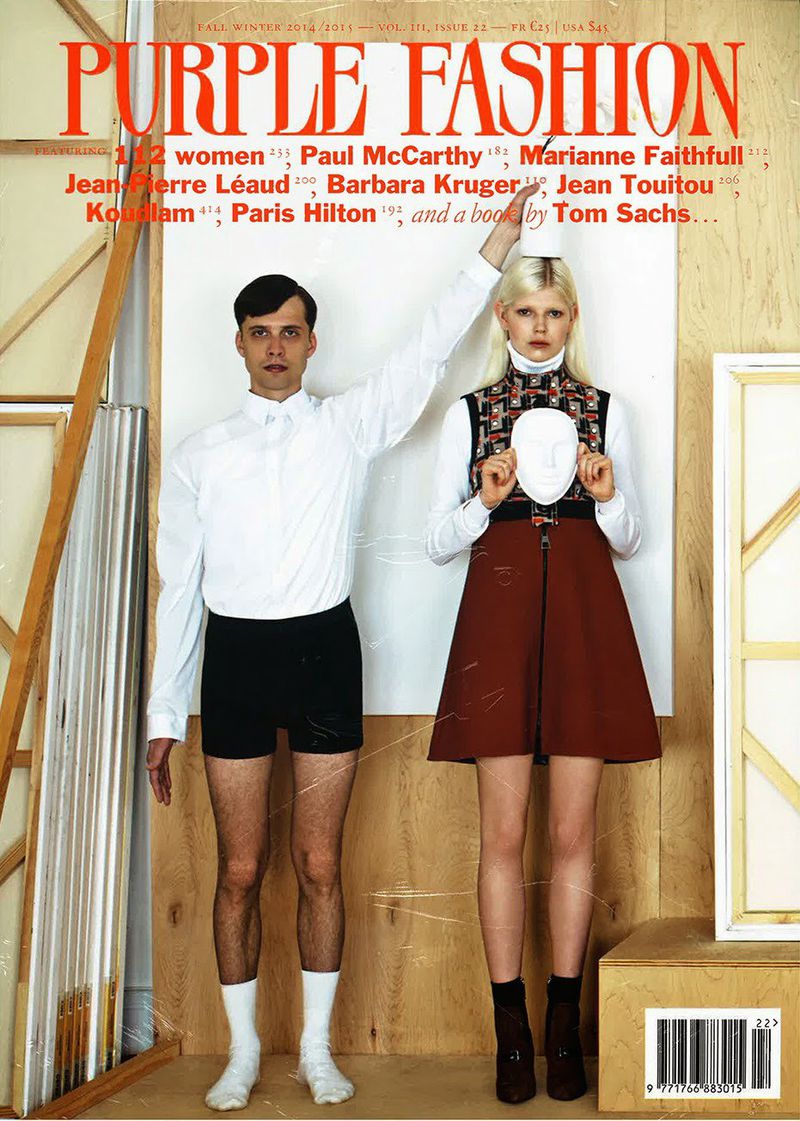 Purple Fashion Fall/Winter 2014-2015 cover photographed by Olaf ...
