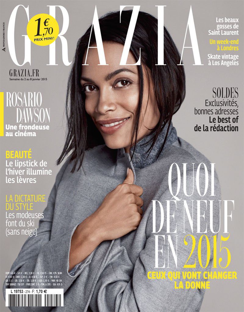 Grazia France January 2015 Cover: La Vie en Rosario (Grazia France)
