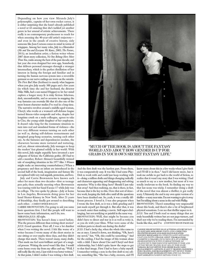 Miranda July (Interview Magazine)