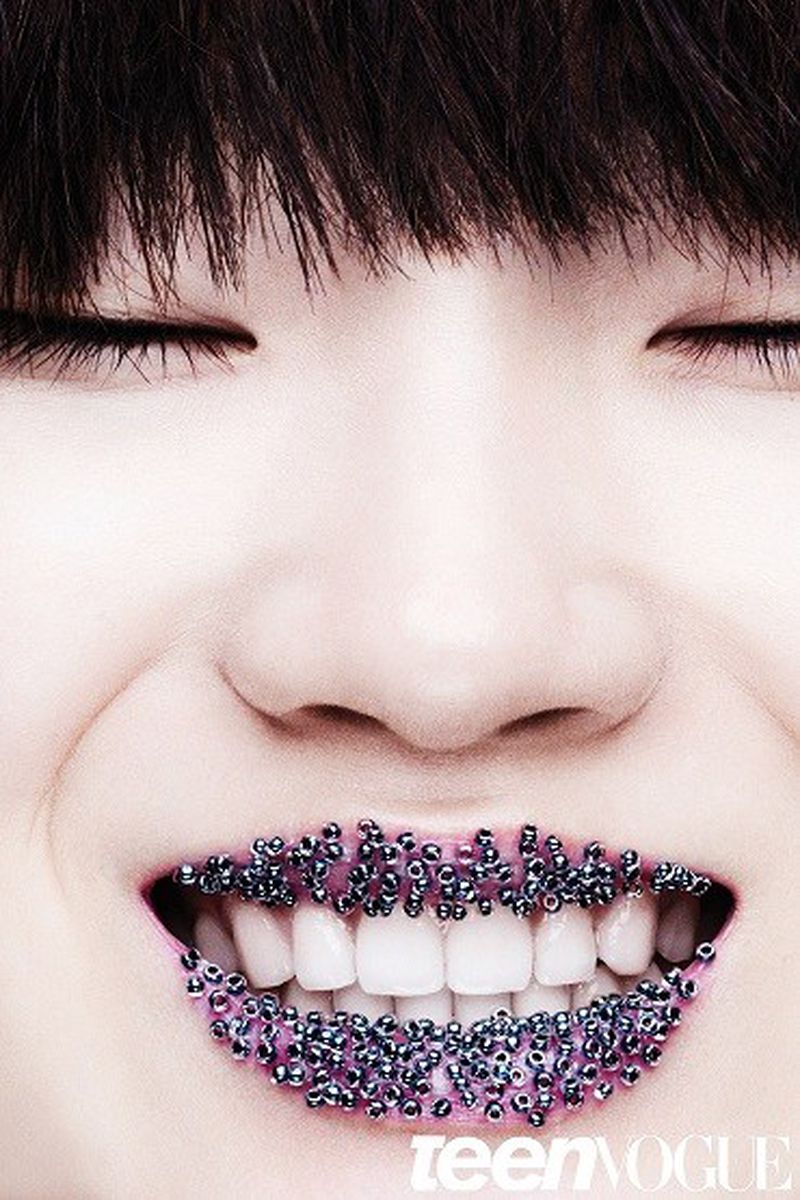 Lips & Bangs (Teen Vogue)