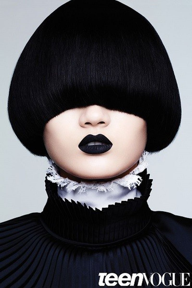 Lips & Bangs (Teen Vogue)