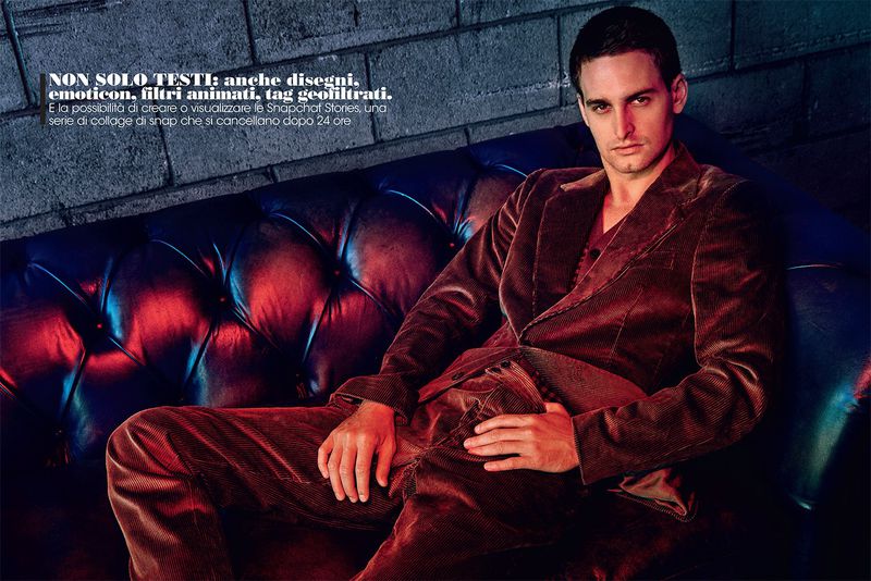 Evan Spiegel: The Evolution of a Tech Guru (L'Uomo Vogue)