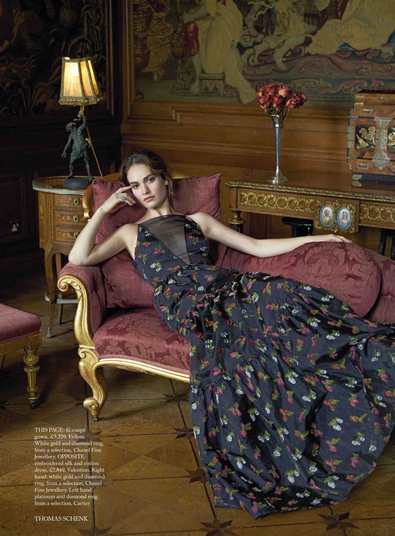 Lily James Harpers Bazaar Uk