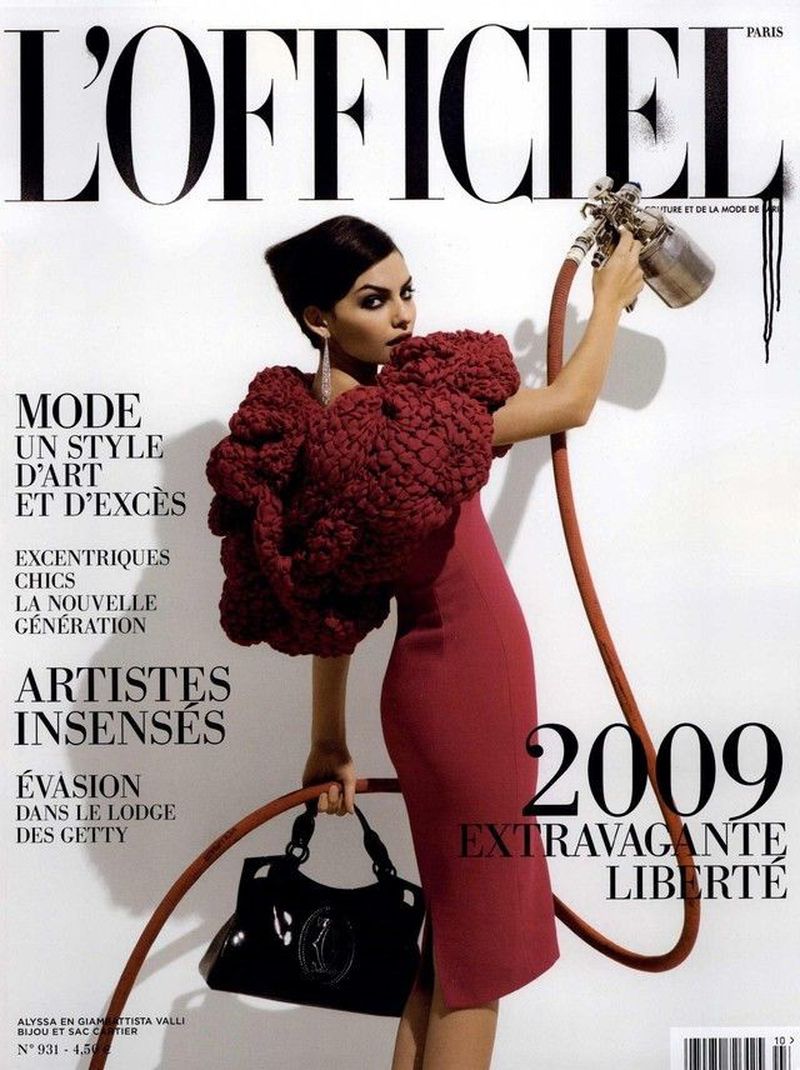 L'Officiel January 2009 Cover (L'Officiel Paris)