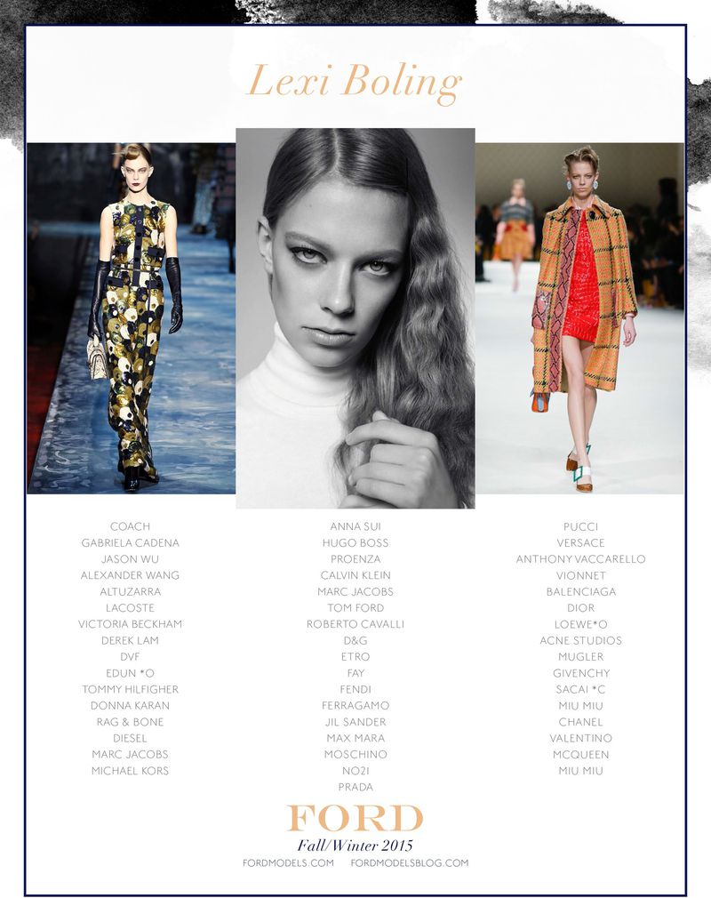 Ford Models F/W 2015 Recap (Various Shows)