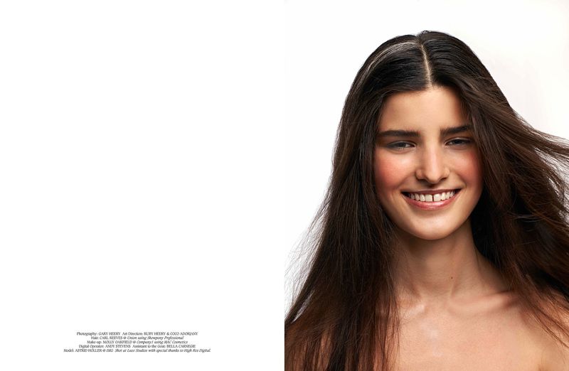 Astrid Holler shot by Gary Heery (Oyster Magazine)