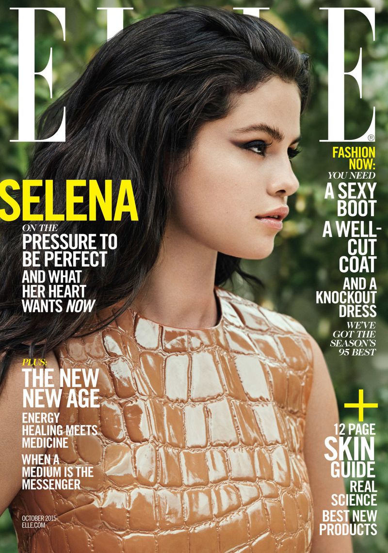 Elle October 2015 Cover w/ Inside Covers (Elle U.S.)