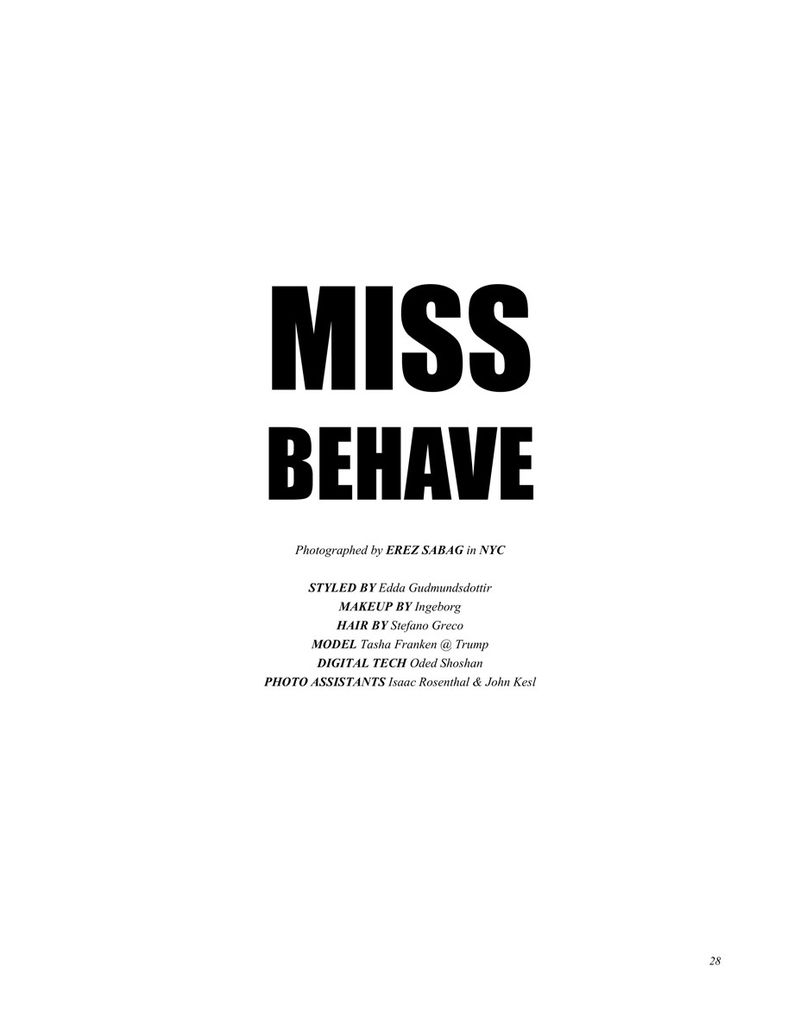 ReFashion Book - Miss Behave (Various Editorials)